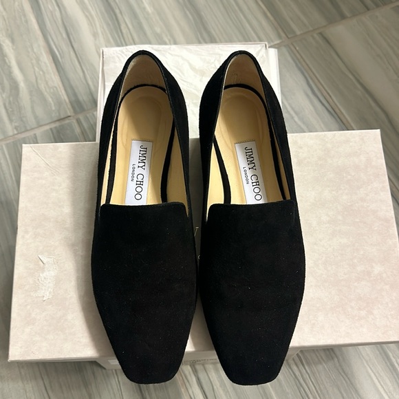 Jimmy Choo | Shoes | Jimmy Choo Flats Size 65 365 Suede Material Like ...